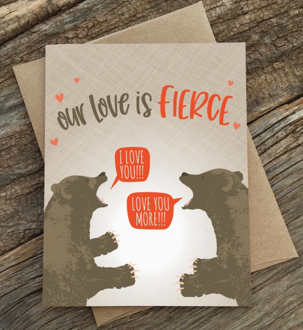 Fierce Love Card - Earth Sweet Boutique